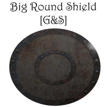 Second Life Marketplace - *Texture* Big Round Shield [G&S] for sale
